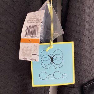 CeCe | Tops | Nwt Cece Textured Blouse With Velvet Bow Bell Sleeves ...